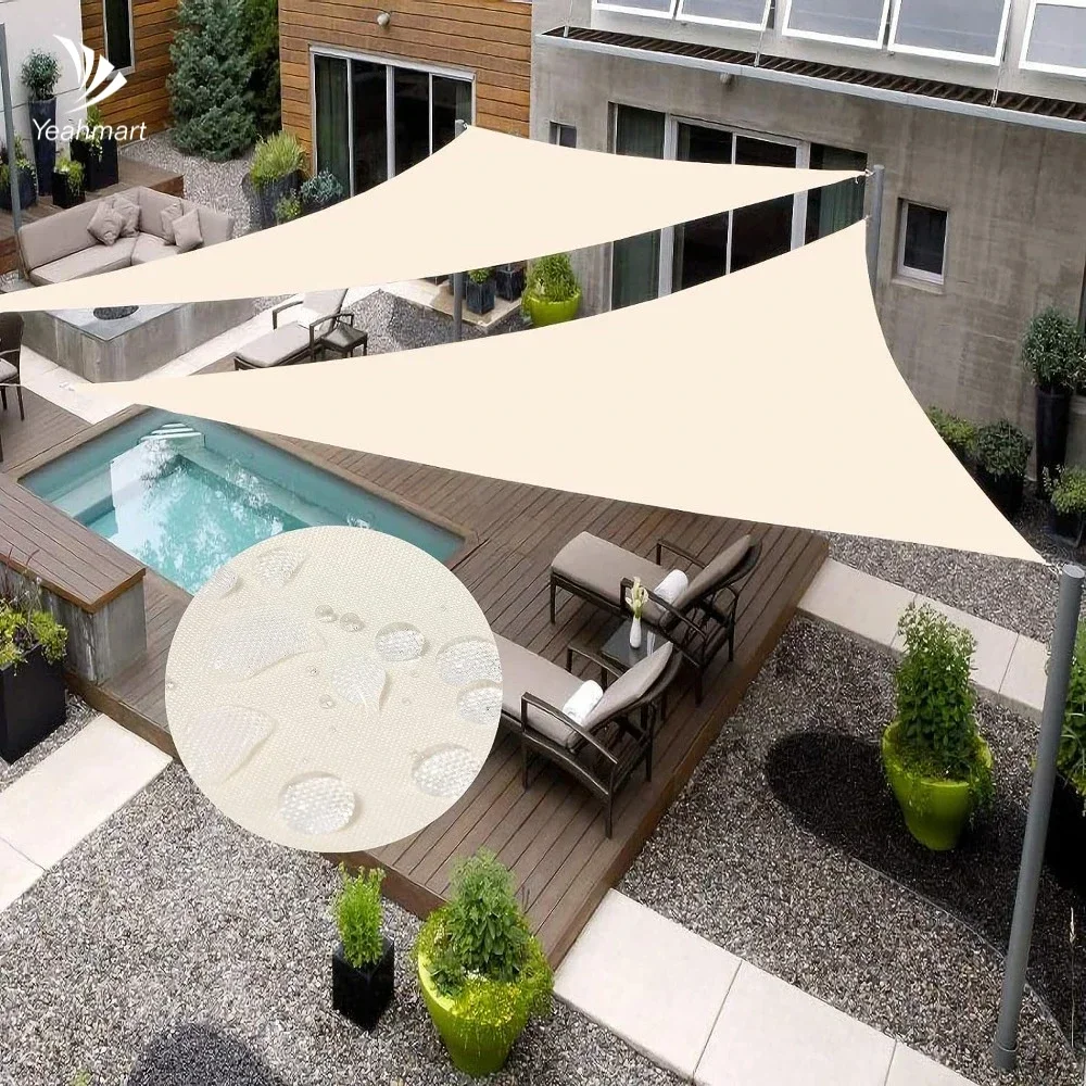 Triangle-sunshade-waterproof-candle-outdoor-water-garden-courtyard ...