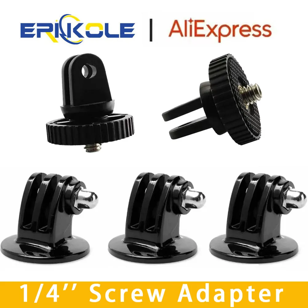Action Camera Accessories Kit for Gopro Hero 12 1/4'' Screw Converter ...