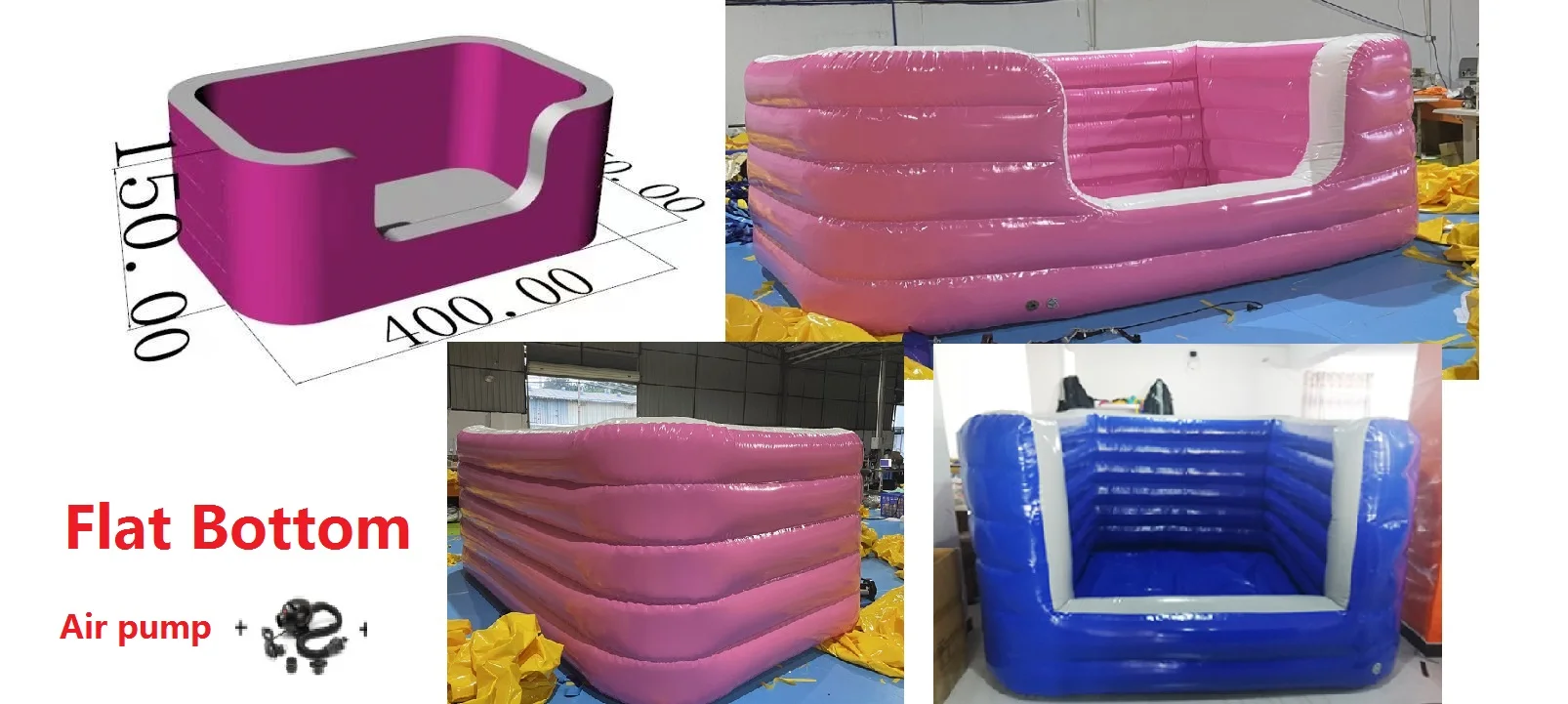 Multi Colo Custom Gymnastics Inflatable Air Pit Inflatable Foam Pit For ...