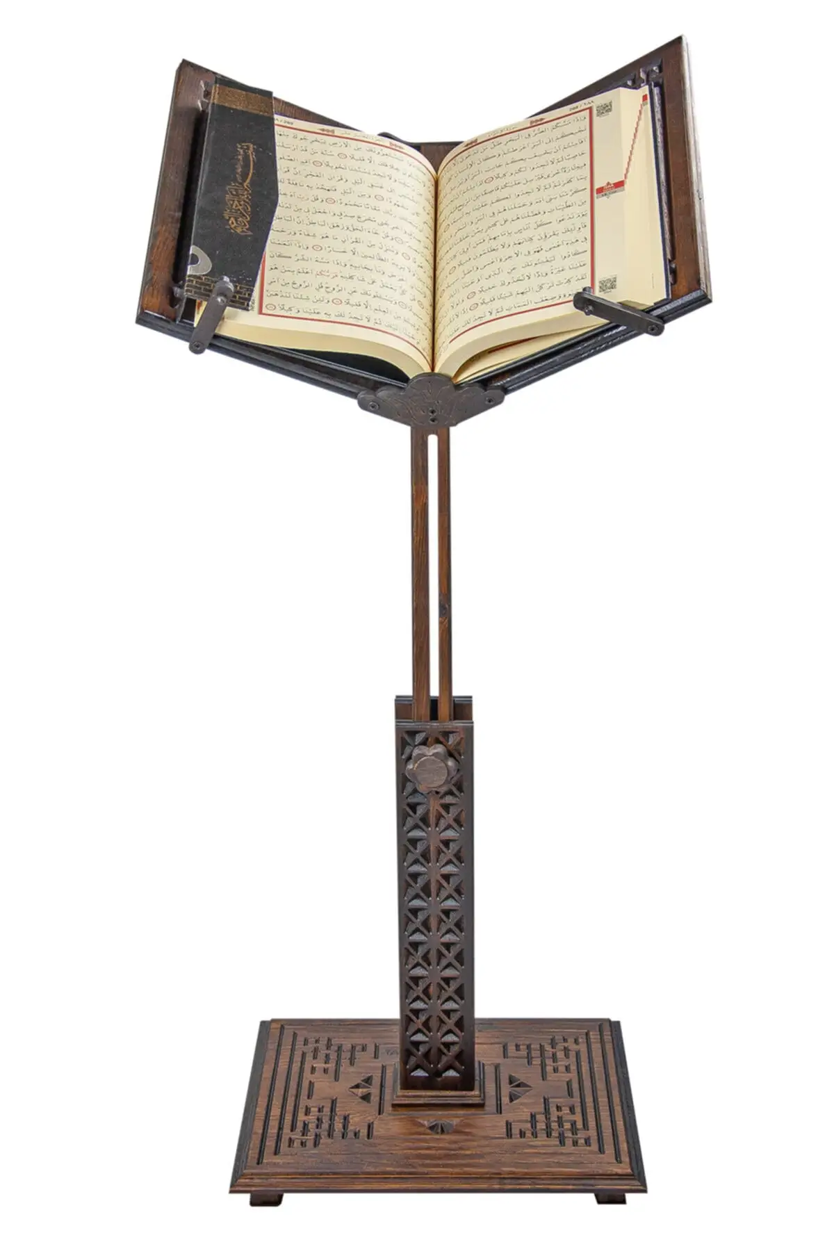 Portable Carved Rahle Portable Book Holder Reading Desk with Wood ...