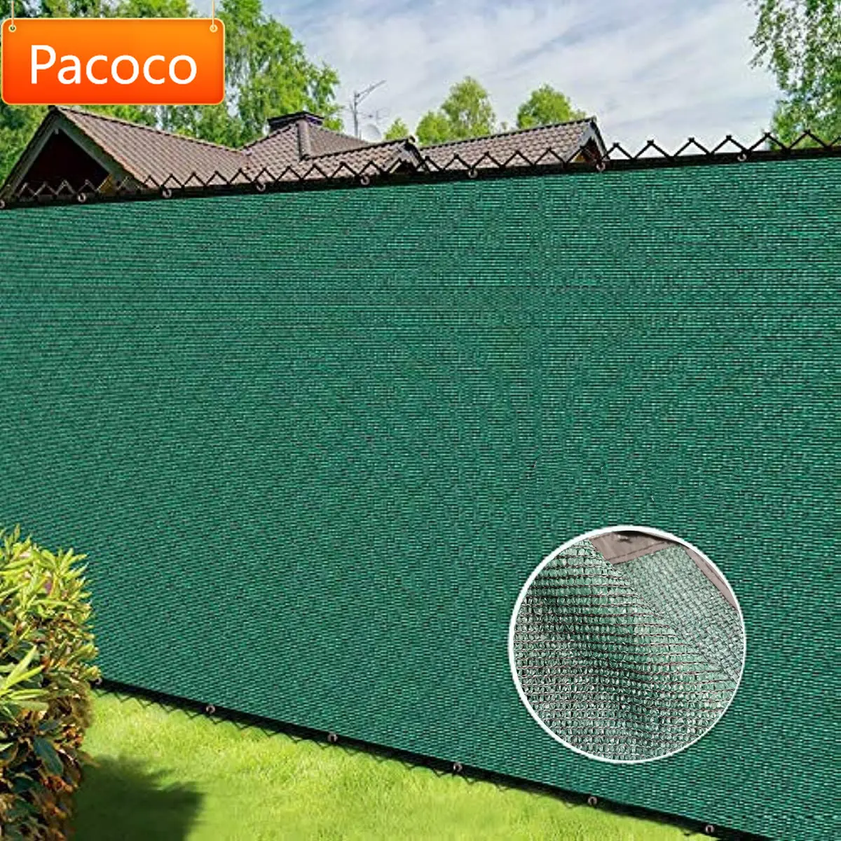 Green Fence Privacy Screen Heavy Duty Fencing Mesh Shade Net with ...