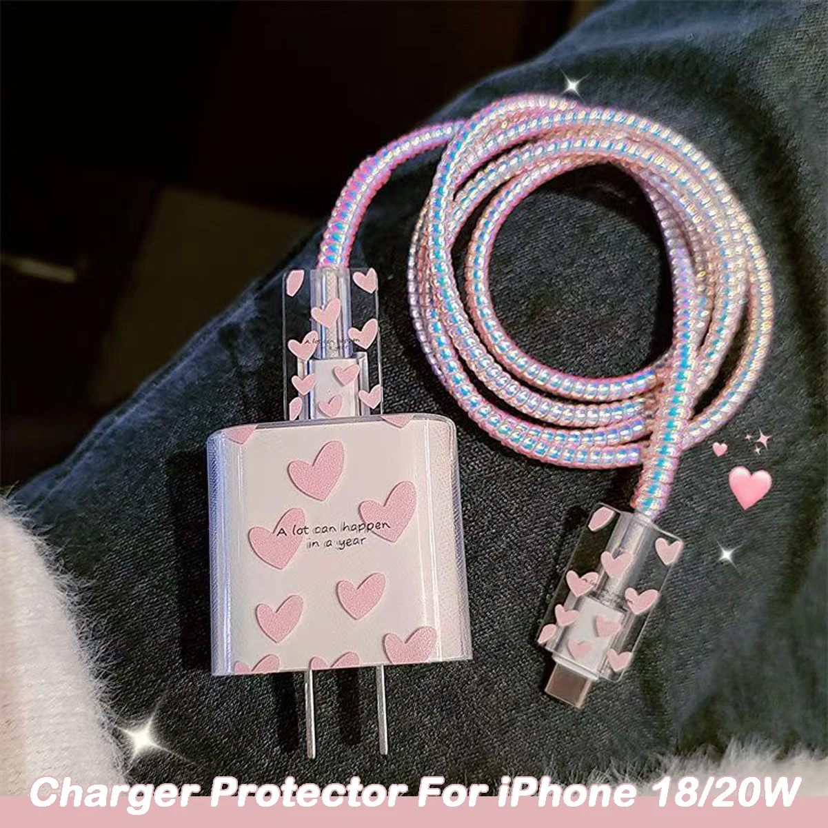 PD Data Line Cable Winder Protection Cover For Apple 20W Charger ...