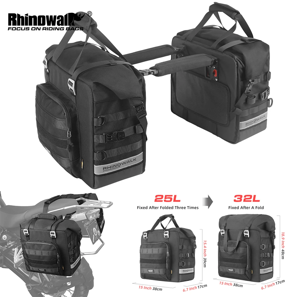 Rhinowalk-2Pcs-Motorcycle-Side-Pannier-Bag-25L-3D-Cube-Anti-Fall-Quick ...