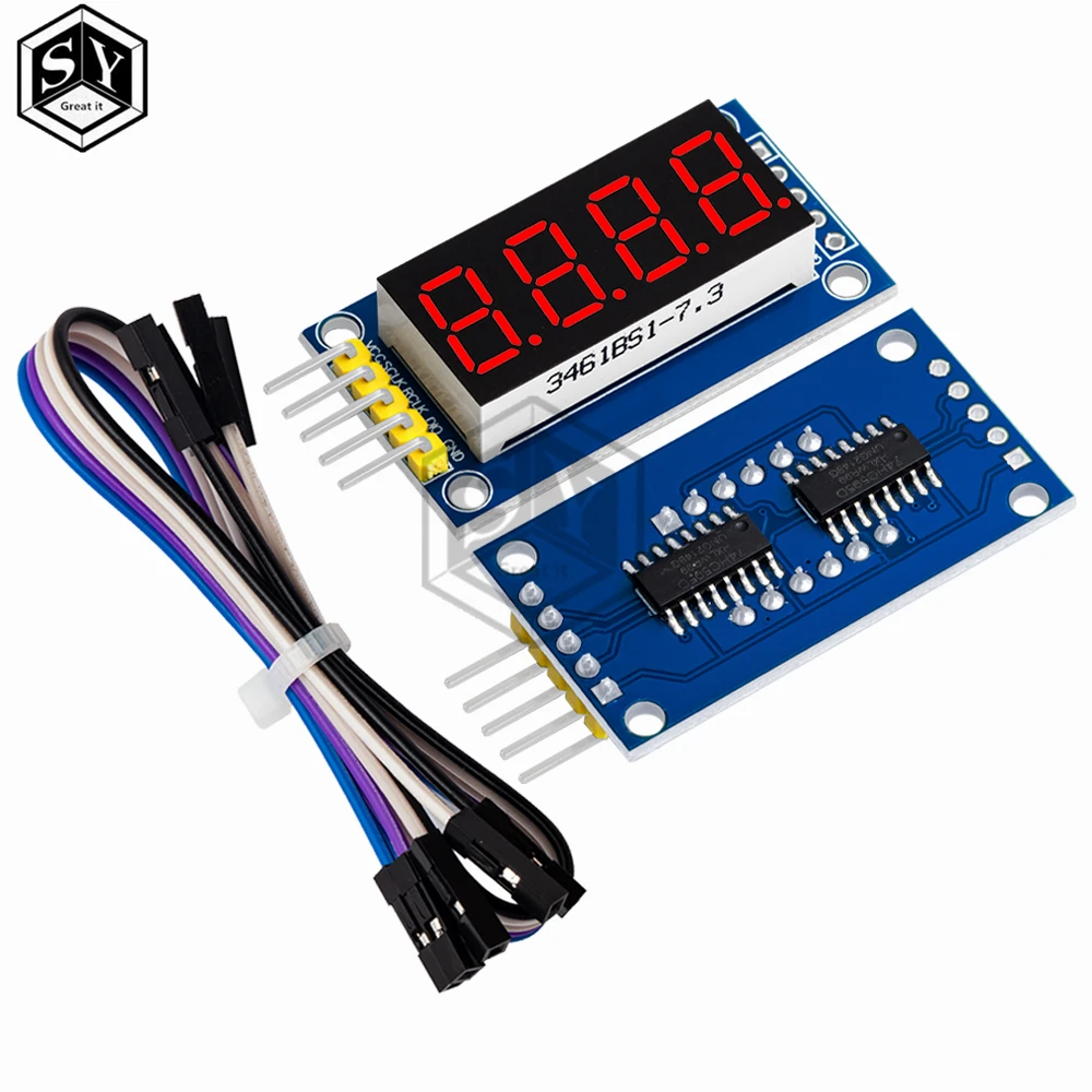4-Bits-Digital-Tube-LED-Display-Module-Four-Serial-for-Arduino-595 ...