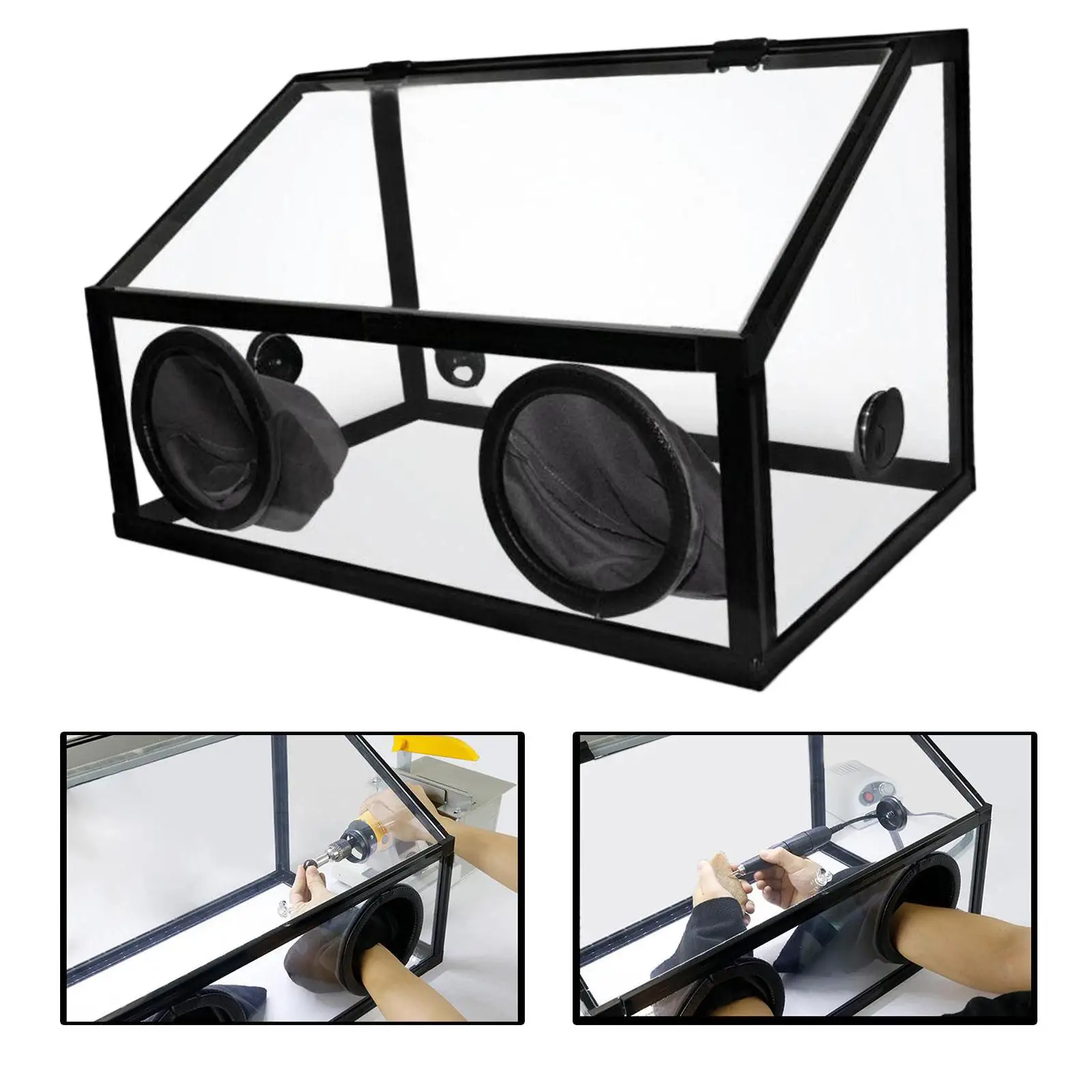 Fully-Enclosed-Dust-Box-High-Transparency-Visible-2-Holes-High ...