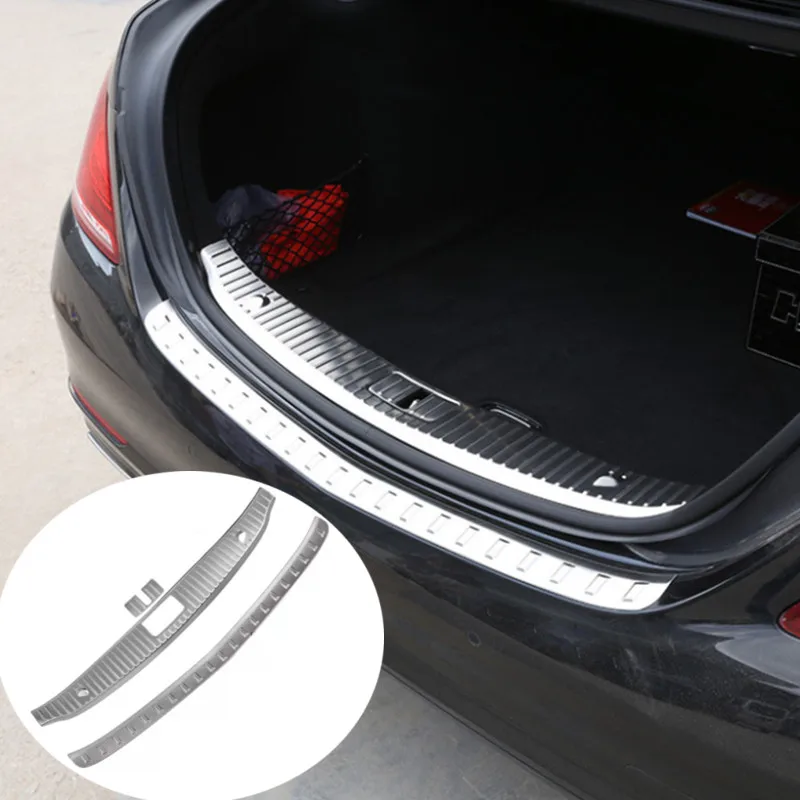 Stainless-Car-Rear-Bumper-Protector-Plate-Cover-Car-Trunk-Boot-Guard ...