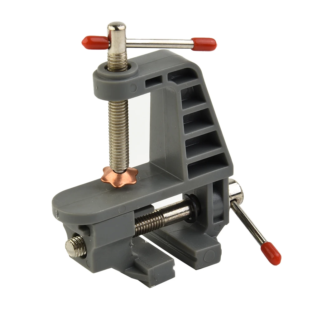 Bench Vise Jaw Width 60mm 360 Degree Swivel Cast Iron Tabletop Vice ...