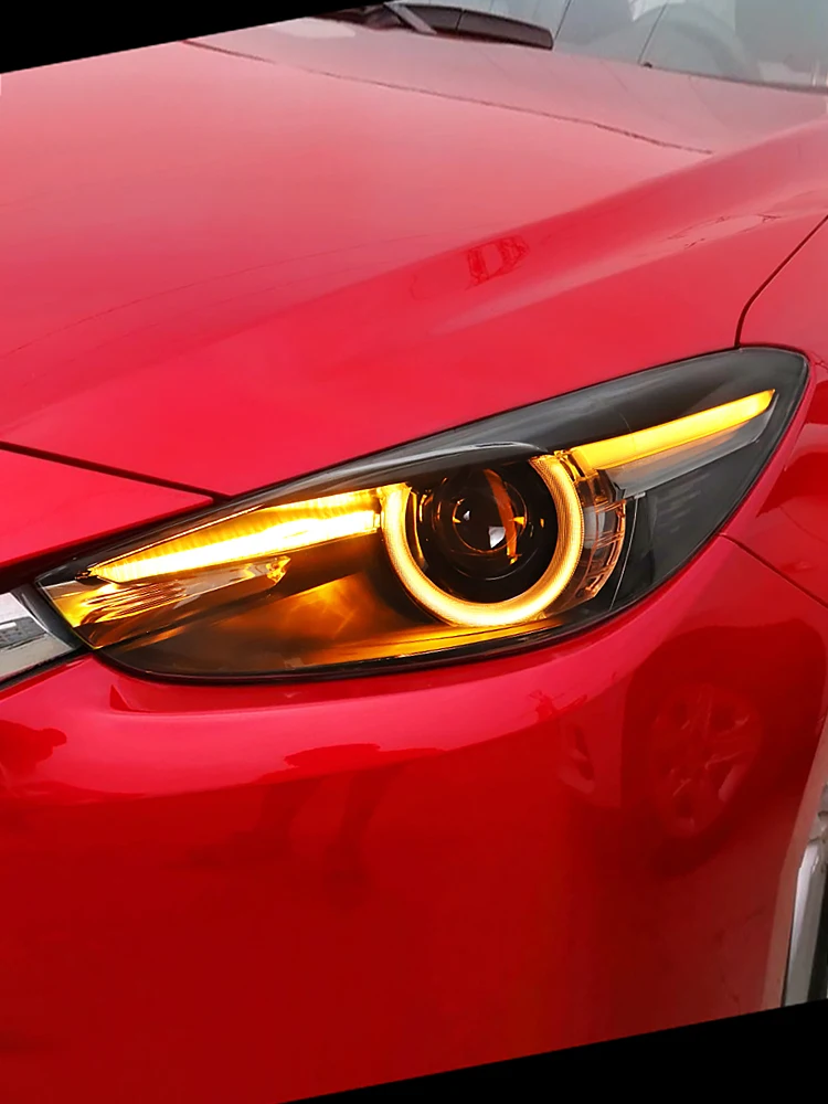 Luces-de-coche-para-Mazda-3-faros-delanteros-LED-para-Mazda-3-Axela-l ...