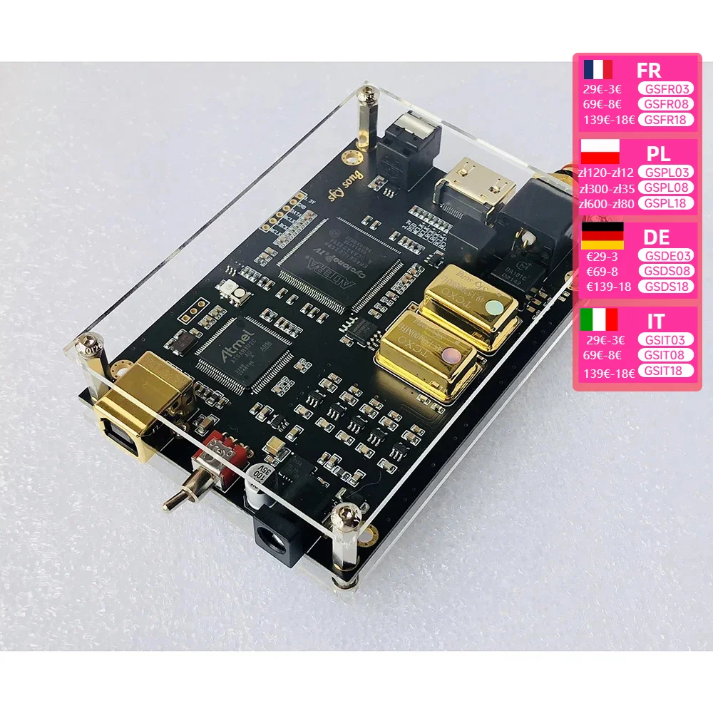 Amanero-Italian-USB-Interface-Card-Cpld-Spdif-I2S-DSD512-Dop128-Coaxial ...