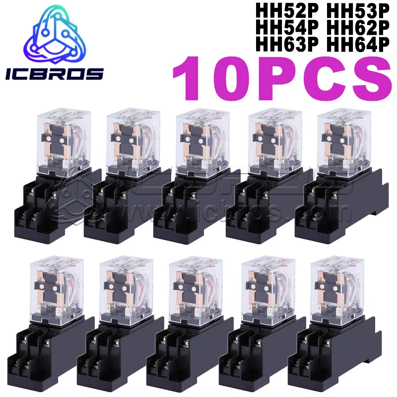 10pcs/lot Miniature Control Relays Small Intermediate Relay AC 12V DC ...