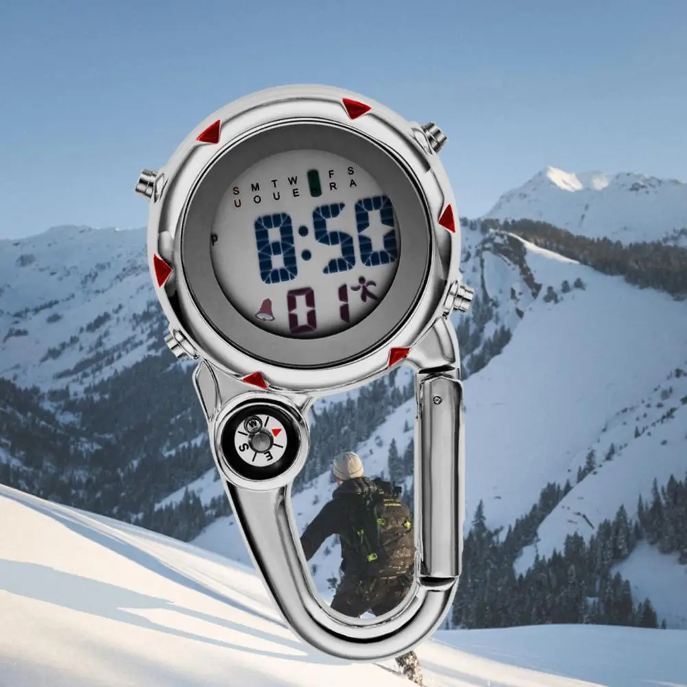 Digital-Carabiner-Clip-Watches-Sport-Hook-Clock-Hospital-Gift ...