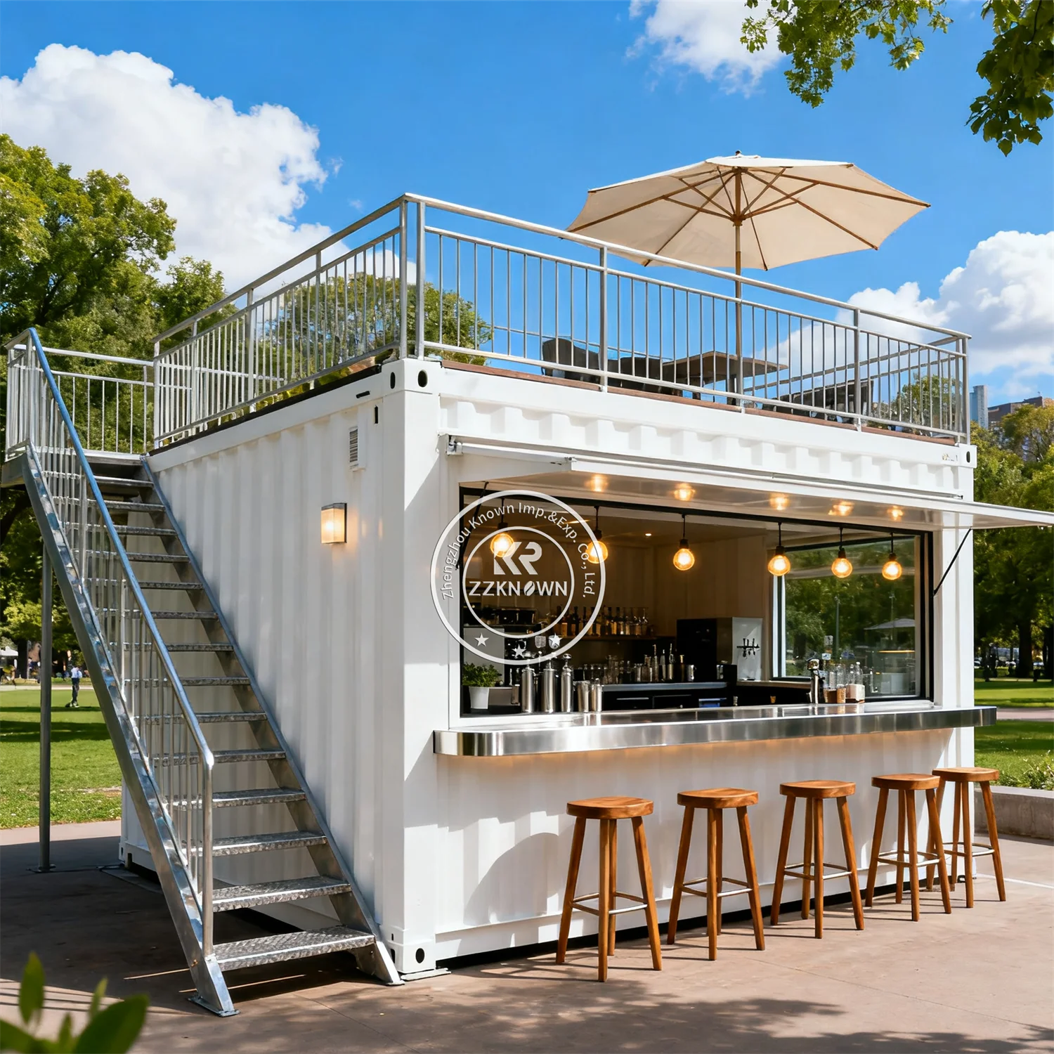 Luxury Modular Container Restaurant Prefabricated Coffee Shop Kiosk ...
