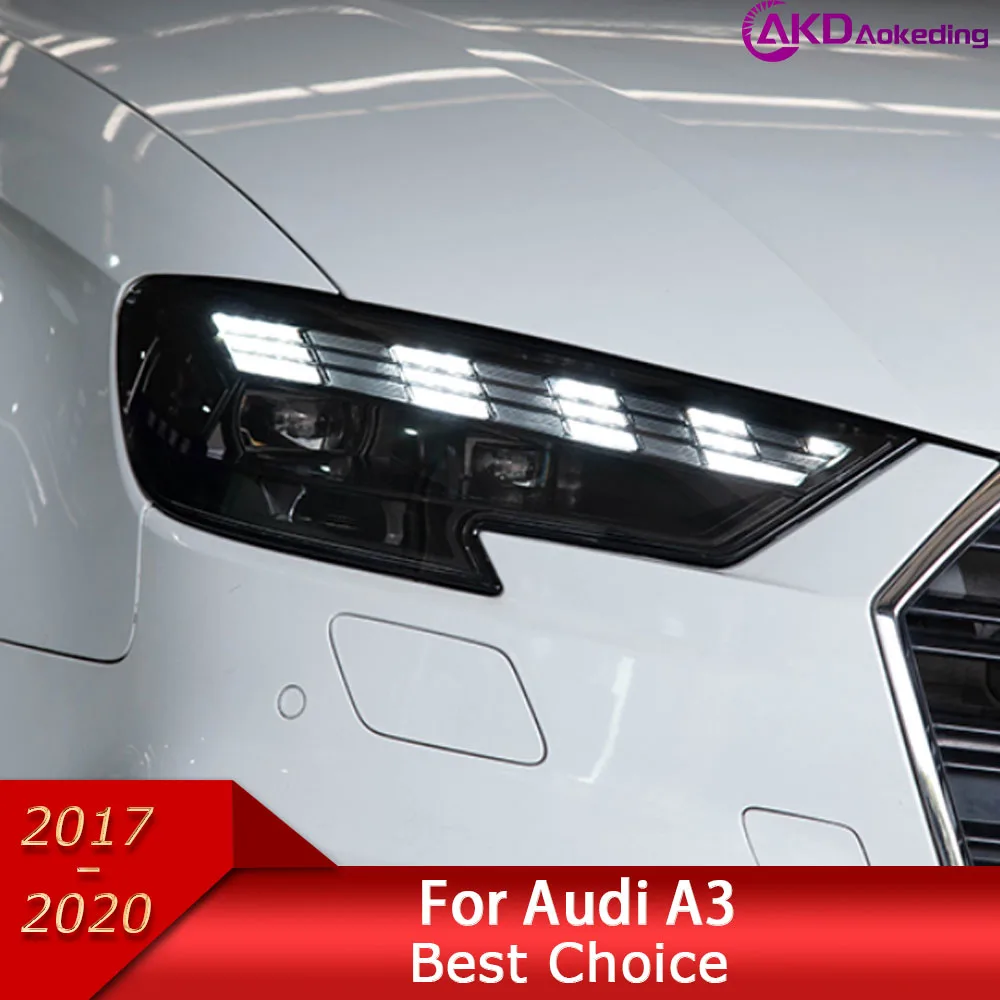 Car Lights for Audi A3 8V 2017-2020 S3 RS3 Sedan Hatchback LED Auto ...
