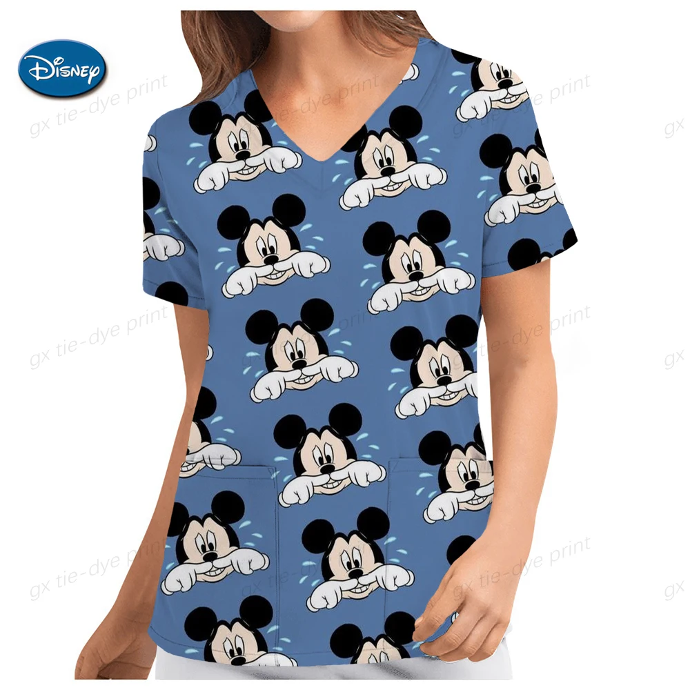 Uniforme-m-dico-con-estampado-de-Disney-para-mujer-camisa-de-trabajo ...