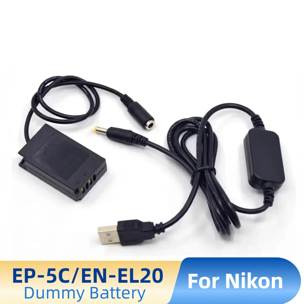 USB-Power-Cable-EP-5C-DC-Coupler-EN-EL20-ENEL20-Dummy-Battery-for-Nikon ...