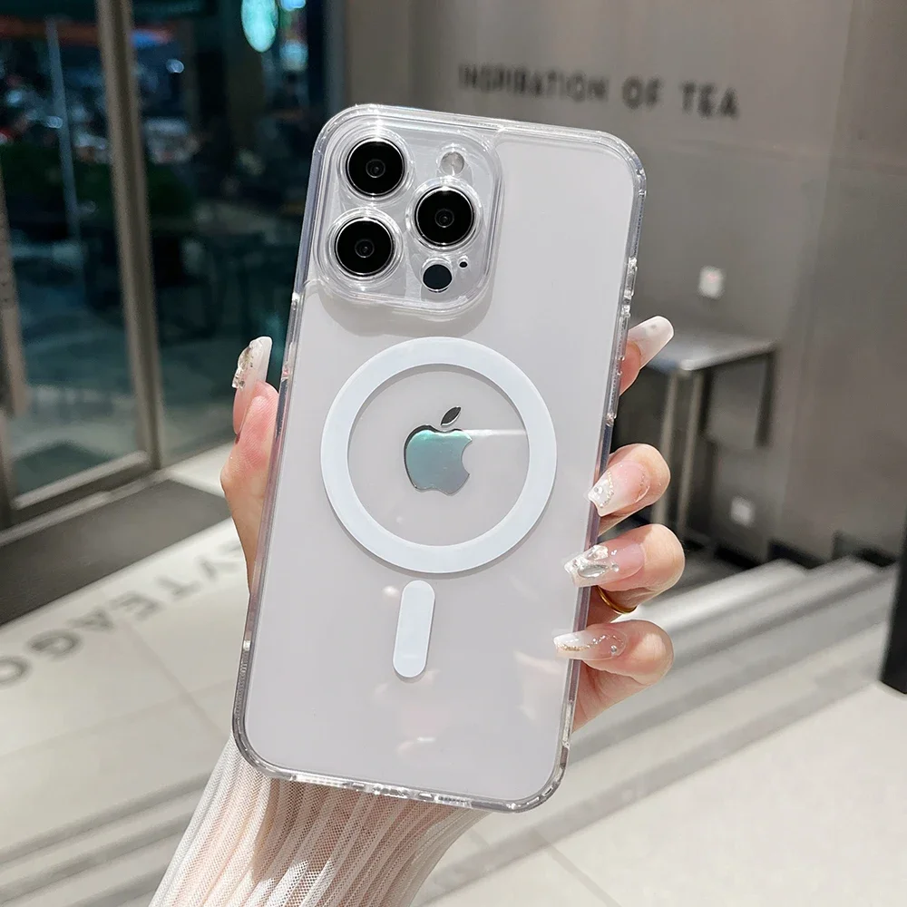 Magsafe-Magnetic-Wireless-Charge-Phone-Case-For-iPhone-15-14-Plus-13-12 ...