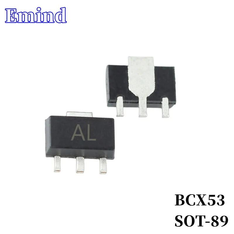 100Pcs-BCX53-SMD-Transistor-Footprint-SOT-89-Silkscreen-AL-Type-PNP-80V ...