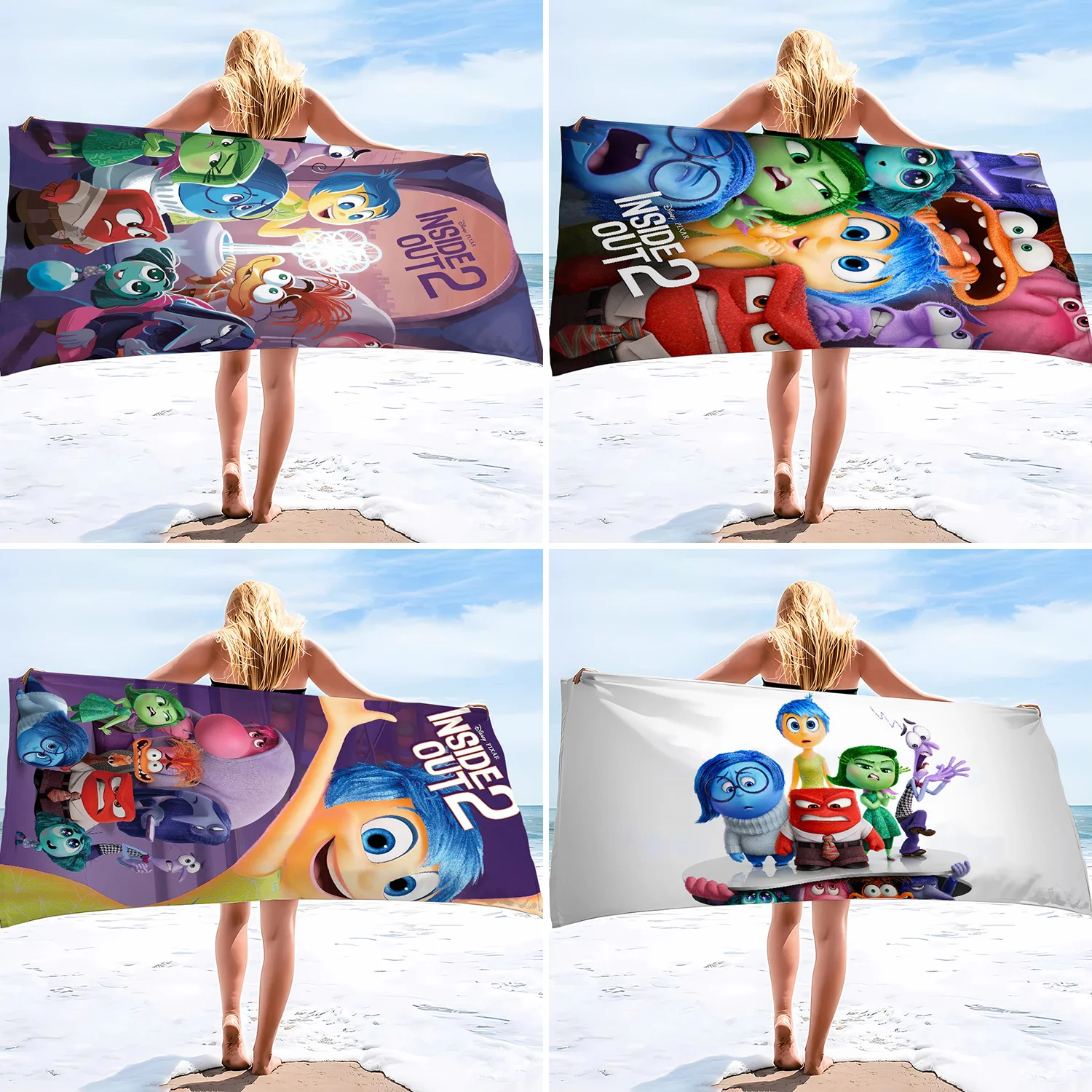 Inside-Out-2-Disney-Bath-Towel-Cute-Cartoon-Microfiber-Quick-dry ...