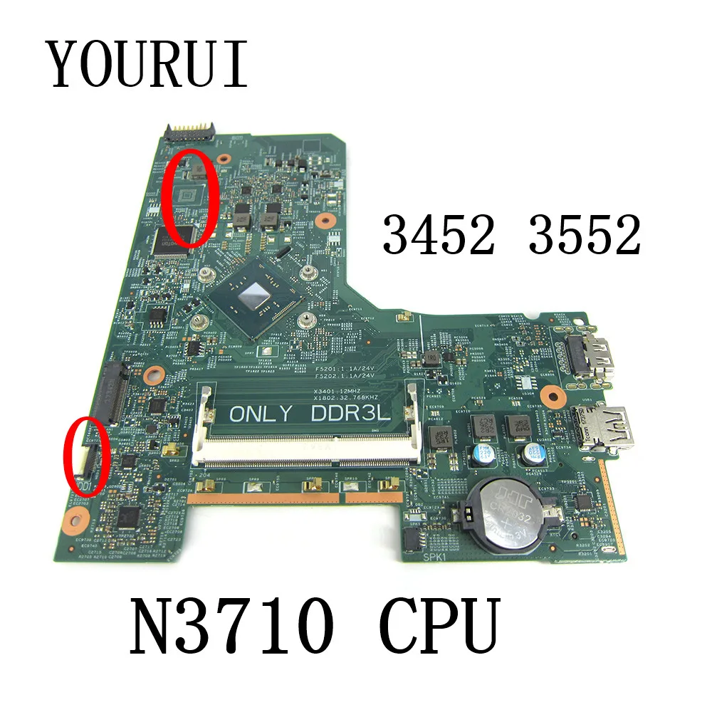 CN-0V0D1T-For-DELL-Inspiron-3452-3552-Laptop-motherboard-with-N3710-CPU ...