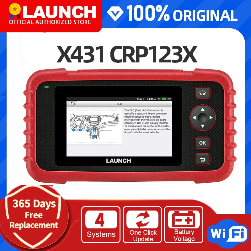 Launch X431 Crp123x Obd2 Scanner Code Reader Car Diagnostic Tool Eng At ...