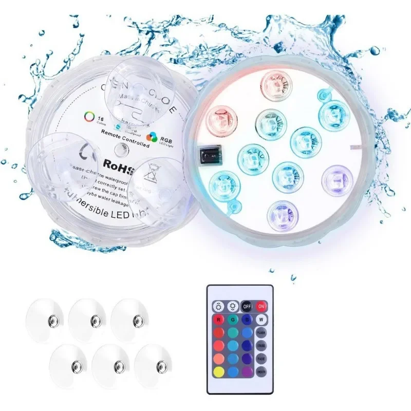 LED24-key-remote-control-colorful-RGB-diving-light-luminous-fish ...