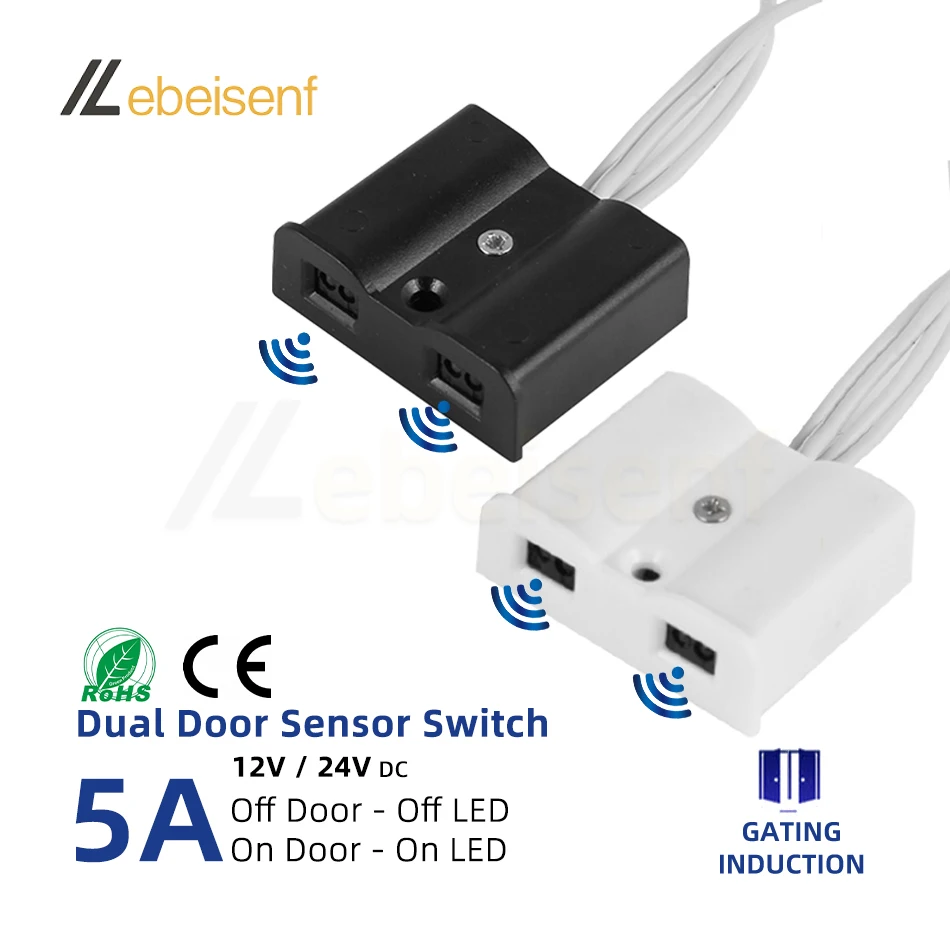DC12-24V-Door-Switch-Double-Sensor-IR-Proximity-Switch-Open-Door-ON ...