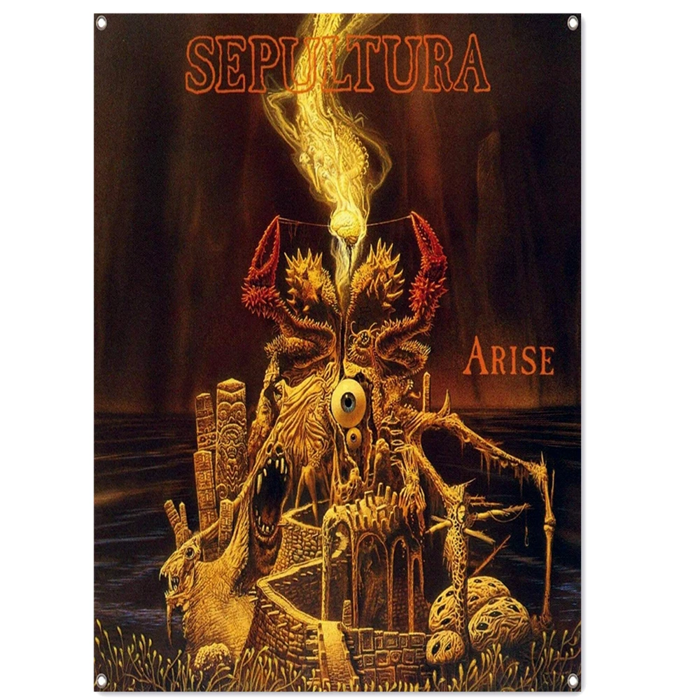 Heavy Metal Band Music Wall Hanging Flags Banners | Metal Home Decor ...