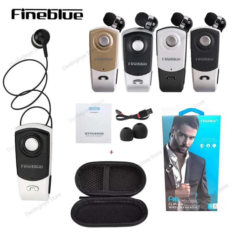 Fineblue-F960-Wireless-Earphone-Bluetooth-Headset-Ears-in-Lotus-with-Wire-Clip-Earphones ...