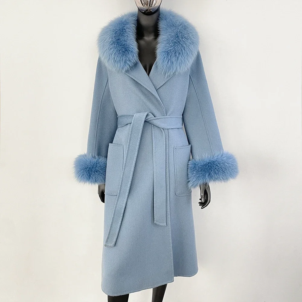 2024-Korean-Style-New-Autumn-Winter-Detachable-Natural-Fox-Fur-Collar ...