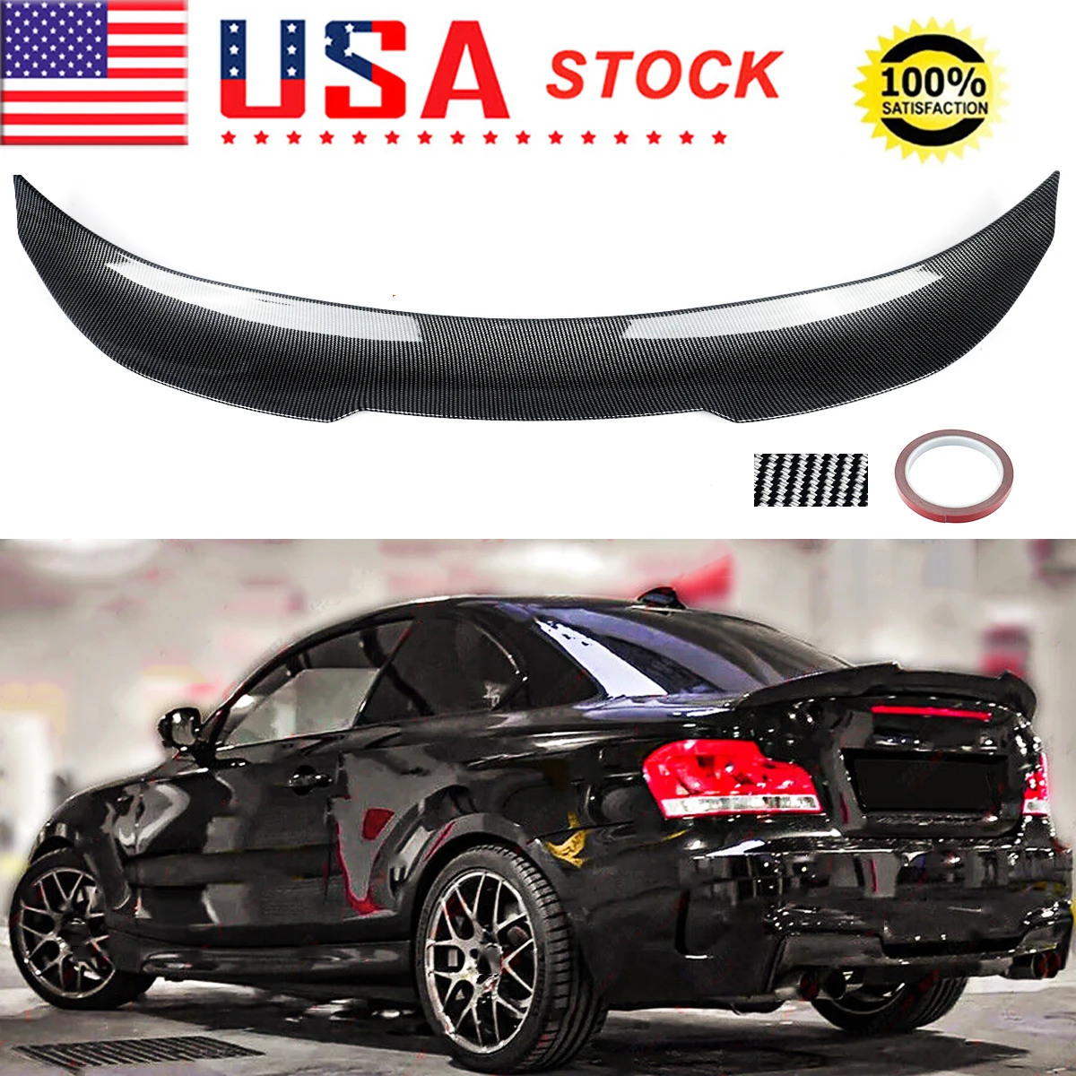 Rear Tail Spoiler Wings For 2008-2013 BMW 1-Series 135i 118i E82 Coupe ...
