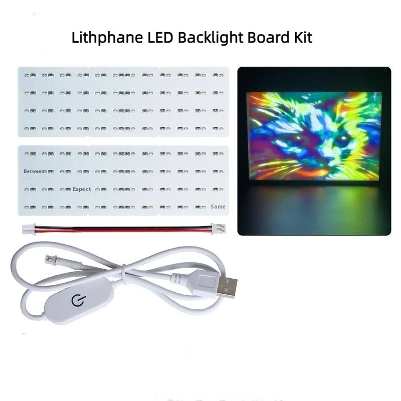 For Bambu Lab Lithophane LED Backlight Board Kit DIY Lithophane Photo ...