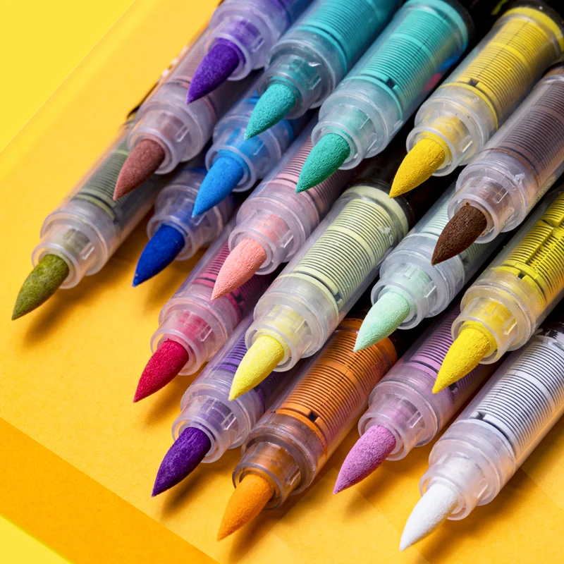 72-Colors-Acrylic-Markers-Brush-Pens-for-Fabric-Rock-Painting-Pen-Stone ...
