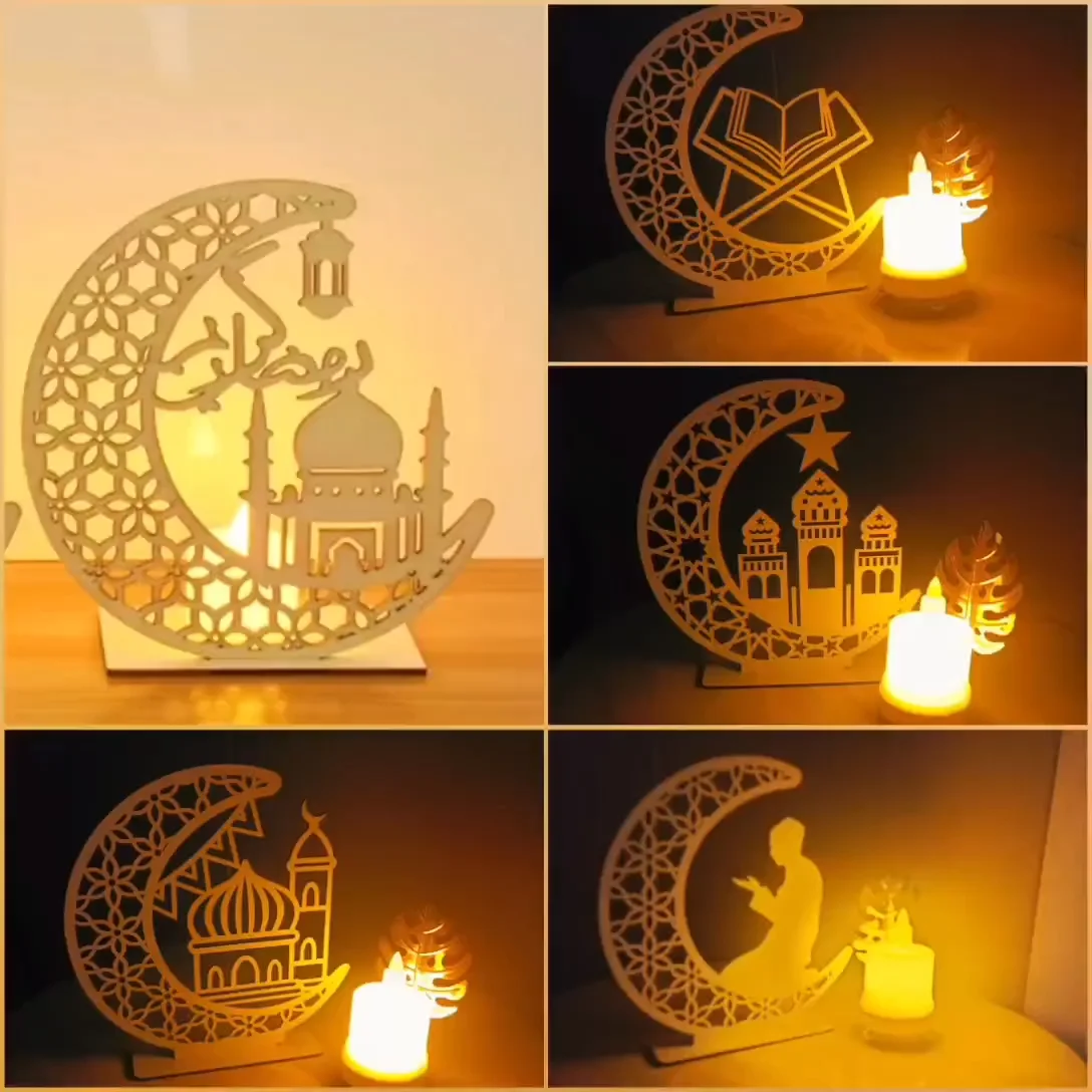 Lifestyle Glory Brand Wooden Ramzan Decoration Items I Decorating Items ...