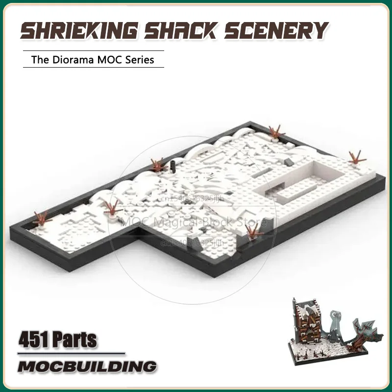 Shrieking-Shack-Scenery-MOC-Building-Blocks-Magic-Film-Model-DIY ...