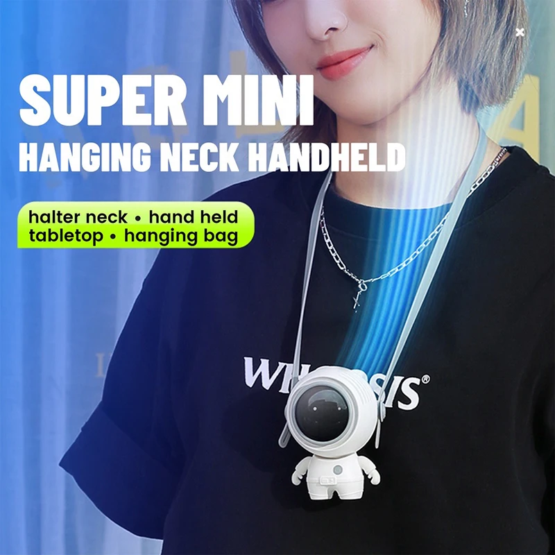 900mAh-New-Usb-Small-Fan-Hanging-Neck-Handheld-Lazy-Mini-Leafless ...