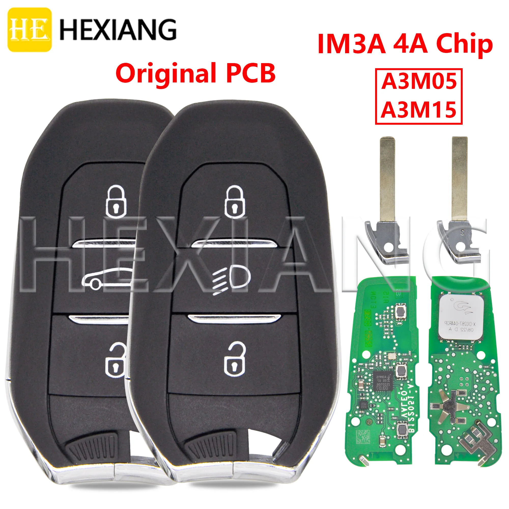 HE-Original-PCB-IM3A-4A-Chip-A3M05-M3M15-Universal-433MHz-Keyless-Go ...