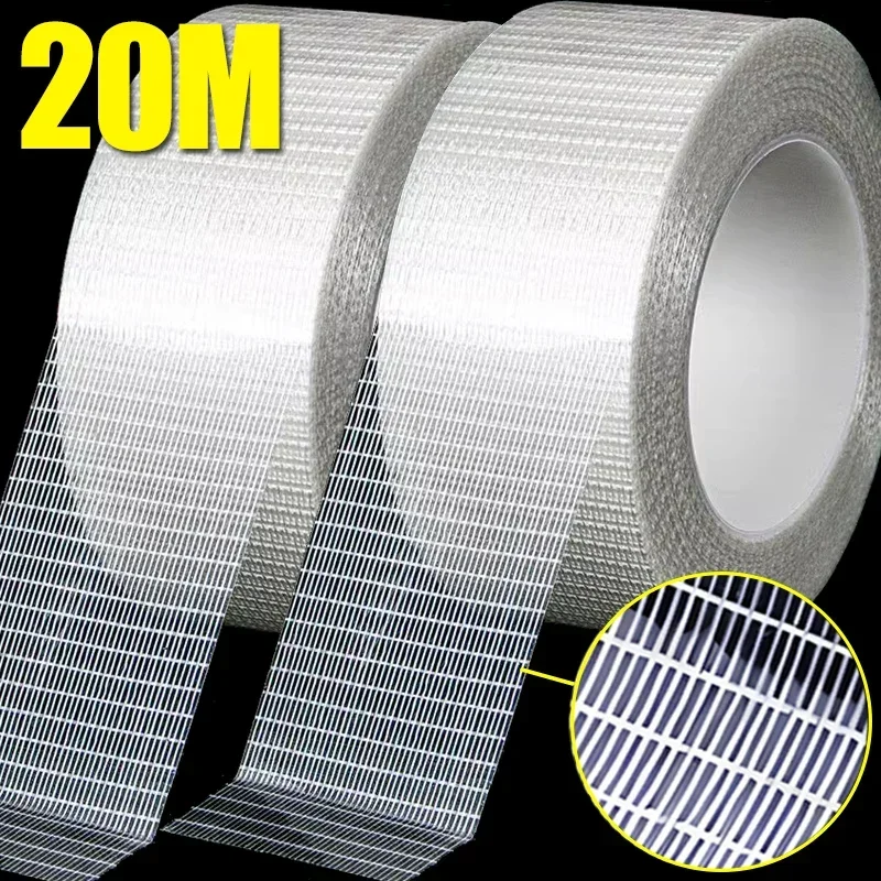 20M-Strong-Fixation-Mesh-Tape-Transparent-Single-Side-Adhesive-Seal ...