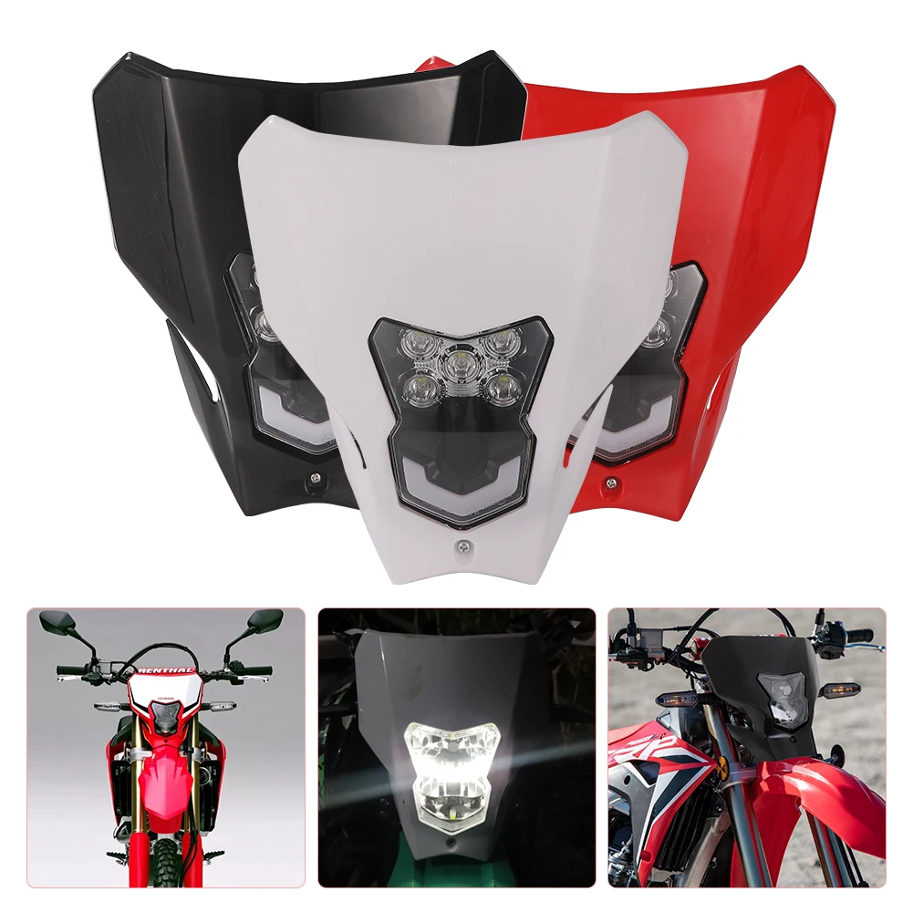 Motorcycle-LED-Headlight-Waterproof-Plug-For-Honda-CRF450L-CRF450XR-CRF ...
