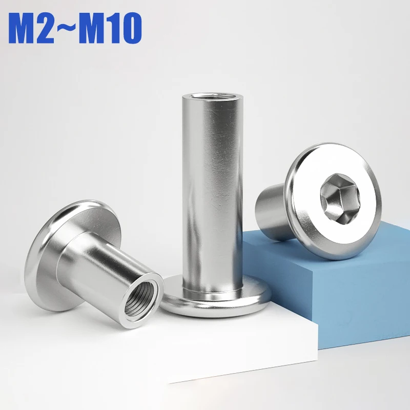 M2-M3-M4-M5-M6M8M10-304-Stainless-Steel-Large-Flat-Hex-Hexagon-Socket ...