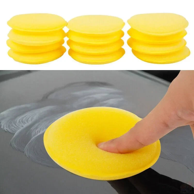 12-36Pcs Car Round Polishing Pad Waxing Sponge Car Foam Sponge Wax ...