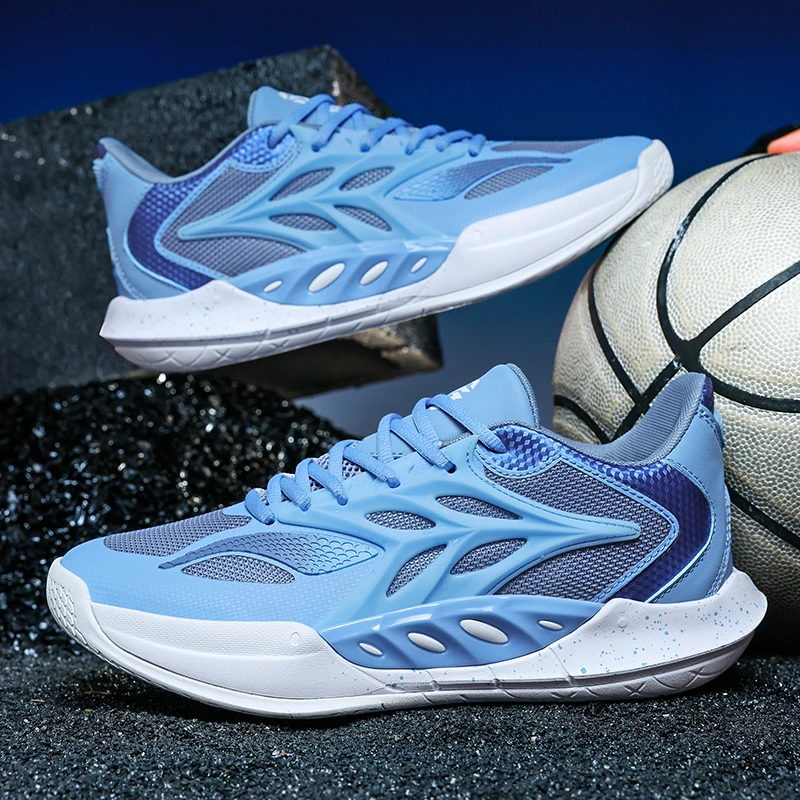 Men's Basketball Shoes Breathable Cushioning Non-Slip Wearable Runing ...