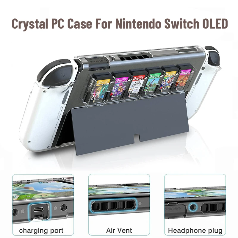 Transparent-Case-for-Nintendo-Switch-OLED-Dockable-Shell-Can-Store-6 ...