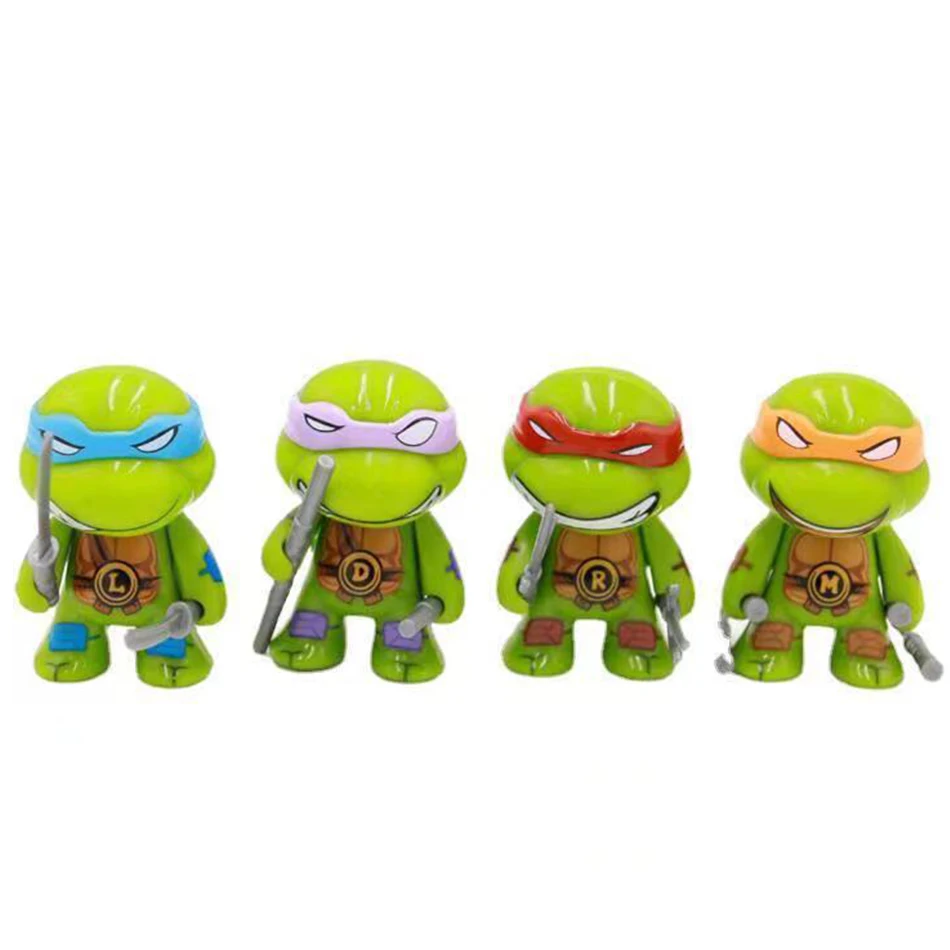 4pcs/Set Ninja Turtle Anime Figure Neca TMNT Limited Edition Action ...