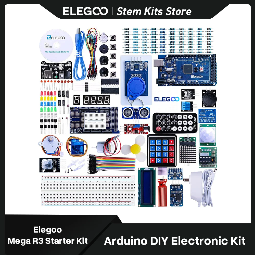 ELEGOO-Mega-R3-Project-The-Most-Complete-Ultimate-Starter-Kit-with-TUTORIAL-Compatible-with ...