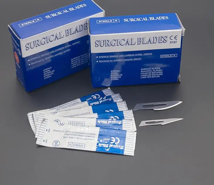 100Pcs-Dental-Medical-Surgical-Blades-Scalpel-Knife-Blade-For ...