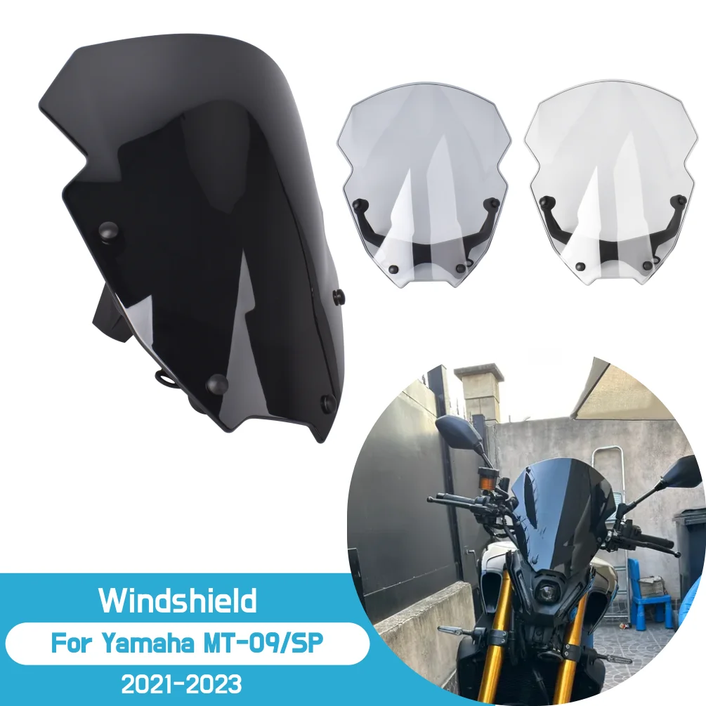 For Yamaha MT-09 SP 2021-2023 MT09 Windshield Windscreen Motorcycle ...