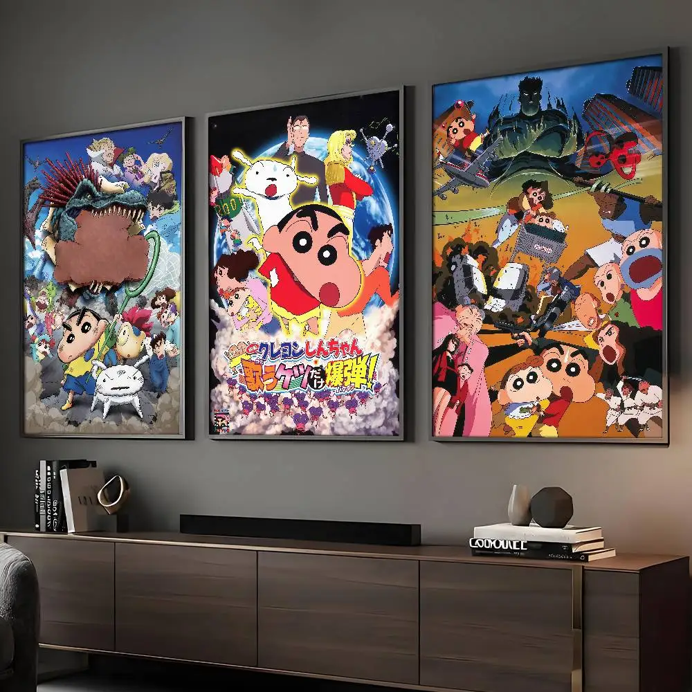 FILM C-Crayon S-Shin-Chan Poster HD Art Sticky Wall Waterproof Home ...
