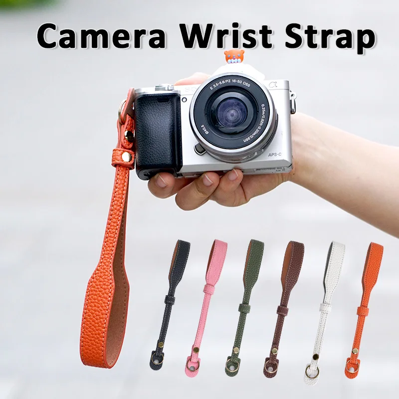 Camera-Wrist-Strap-Wristband-Hand-Strap-for-Round-Hole-Camera-Leather ...