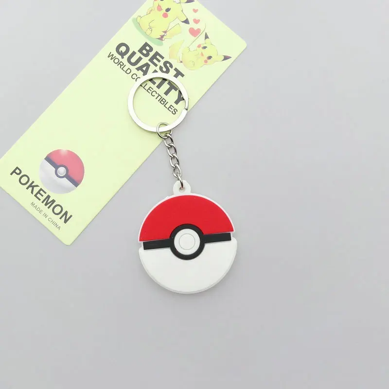 Cartoon Poke Ball Kawaii Key Chain - KawaiiMerch.com