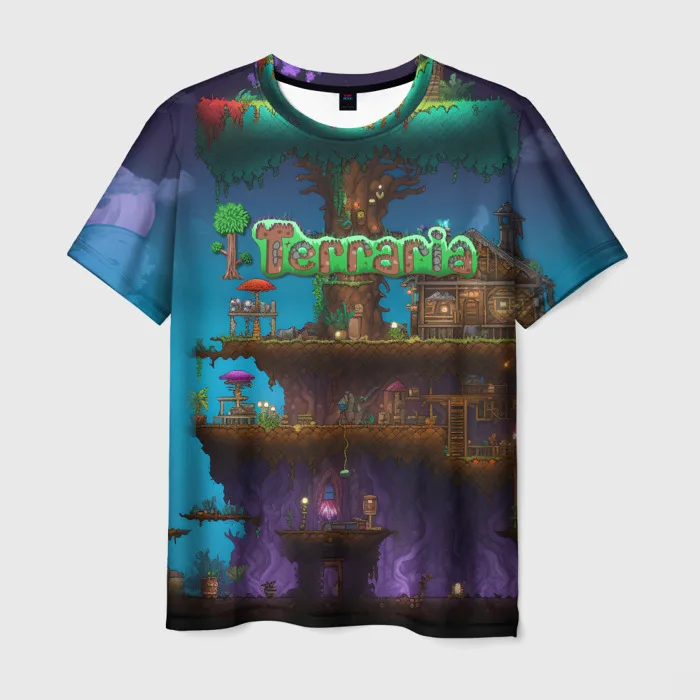 Sandbox-Games-Terraria-T-shirt-Male-3D-Printed-Men-Women-Short-Sleeve-T ...